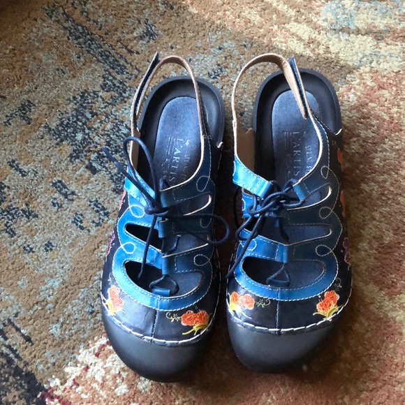 L’Artiste | Shoes | Womens Lartiste Spring Step Vesta Slingback Leather ...